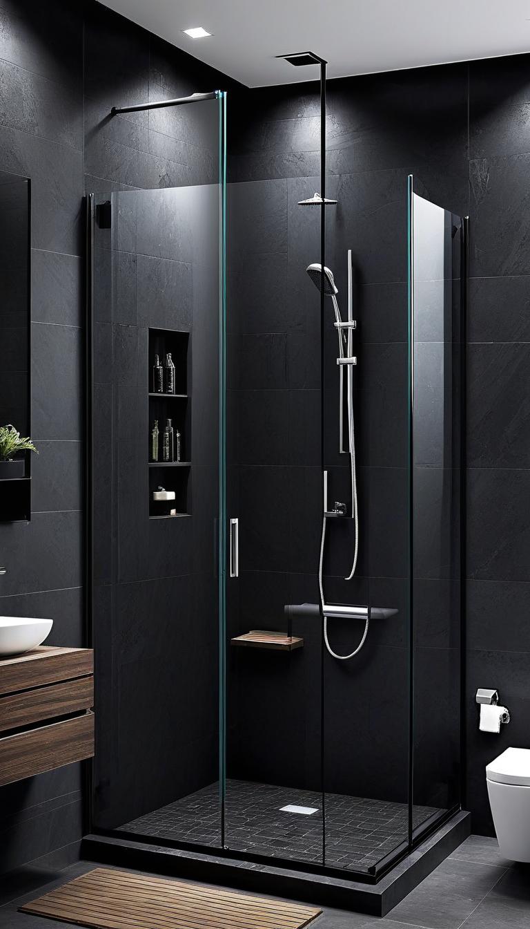 37 Bold and Beautiful Dark Bathroom Inspirations - Interiorshape | Best ...