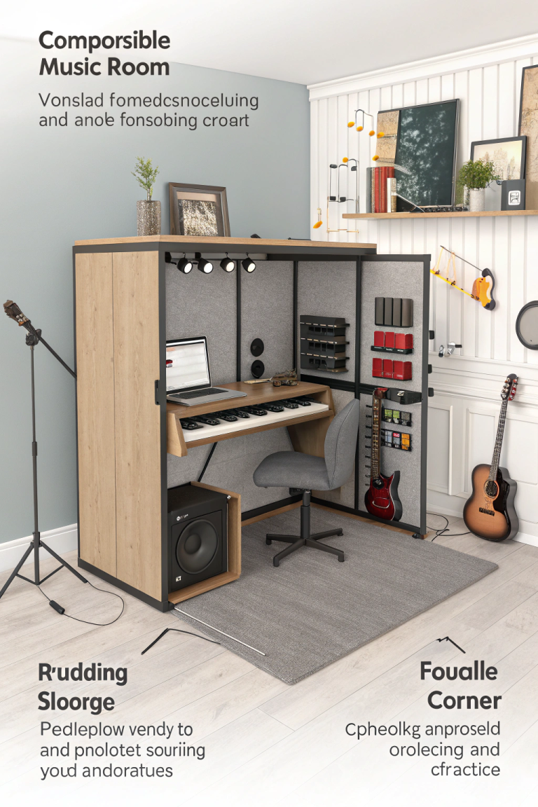 15 Creative Music Room Ideas - Interiorshape | Best Interior Design ...